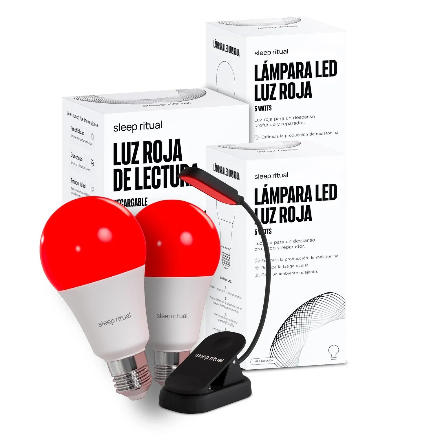 Kit de luz roja 3 en 1 | Sleep Ritual